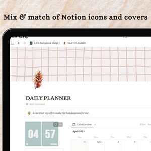Notion Icons and Notion Covers for Notion Templates | 19 Plant Themed ...