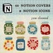 300+ Notion Icons and 400+ Notion Covers Bundle ｜notion Customization Bundle ｜notion Bundle ...