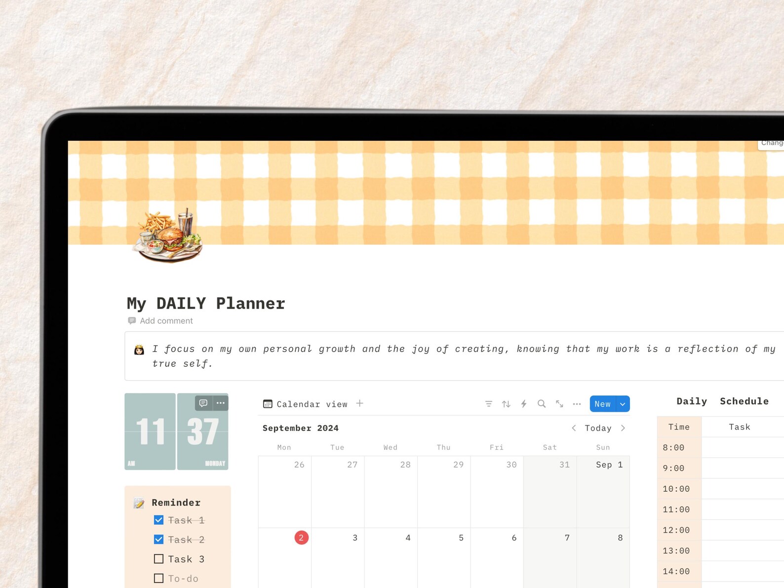 Food Notion Icons for Notion Wellness Journal | Checker Notion Covers ...