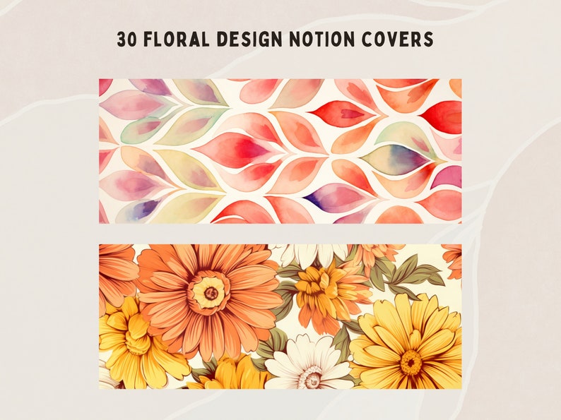 Vintage Flowers Notion Coversaesthetic Notionvintage Floral Design ...