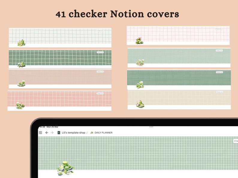 Matcha Tea Set Notion Icons for Notion Templates | 41 Checker Notion ...