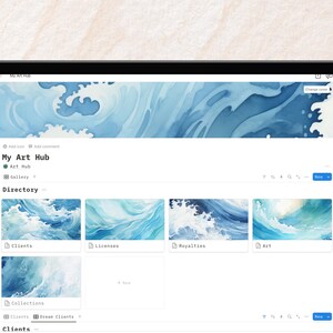 Blue Wave Themed Notion Covers for Notion Templates｜aesthetic Notion ...