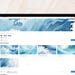 Blue Wave Themed Notion Covers for Notion Templates｜aesthetic Notion ...