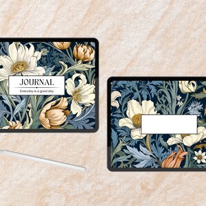 Floral Design Themed Goodnotes Notebook and Planner Covers｜horizontal ...
