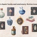 Notion Icons for Reading Tracker | Classic Book and Stationery Themed ...
