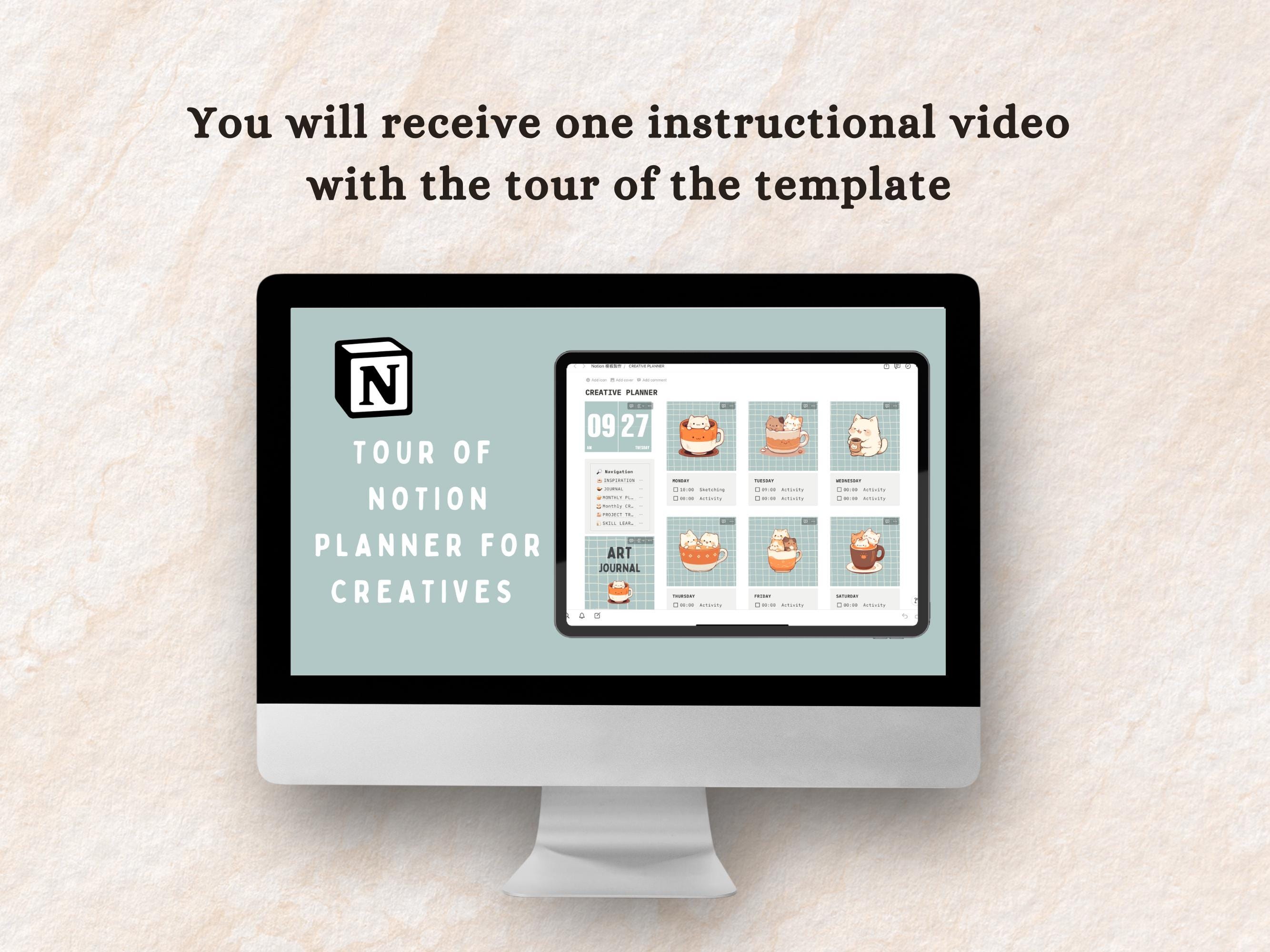 Notion Planner for Creatives | Notion Creative Planner｜notion Creative ...
