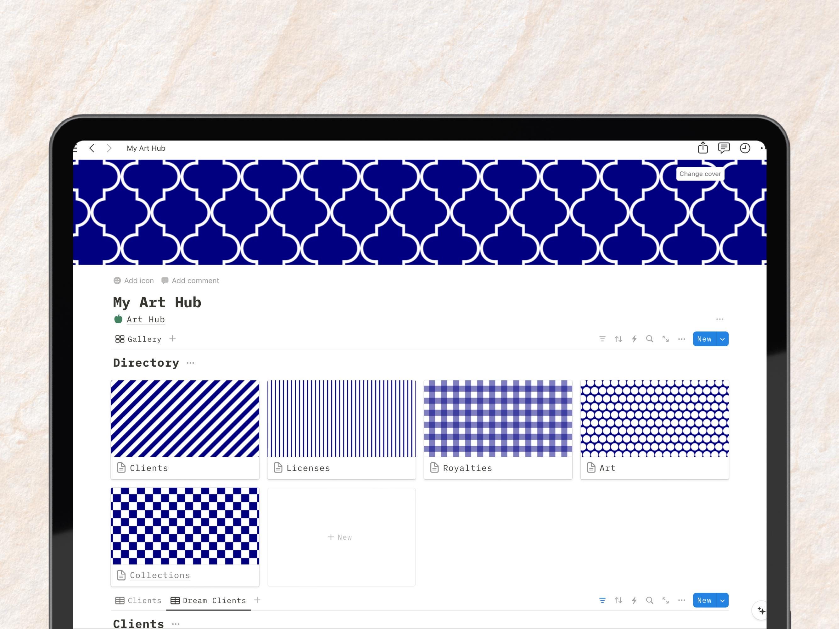 Navy Blue Themed Notion Covers for Notion Art Hub｜aesthetic Notion｜navy ...