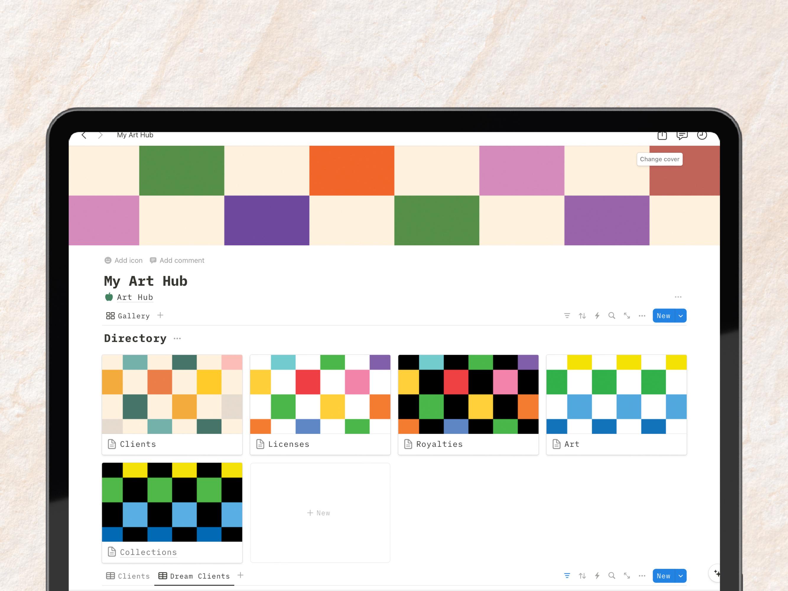 Retro Checkers Notion Covers｜aesthetic Notion｜checker Notion Covers for ...