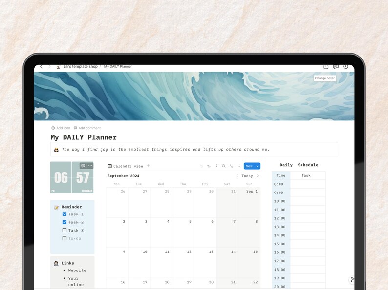 Blue Wave Themed Notion Covers for Notion Templates｜aesthetic Notion ...
