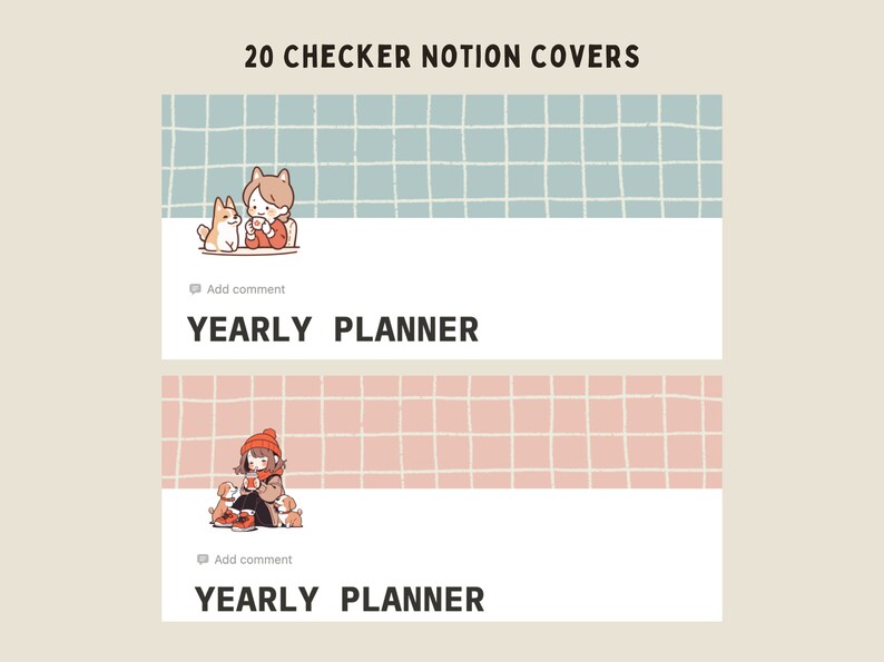 Notion Icons and Notion Covers for Notion Templates | Dog Mom Themed ...