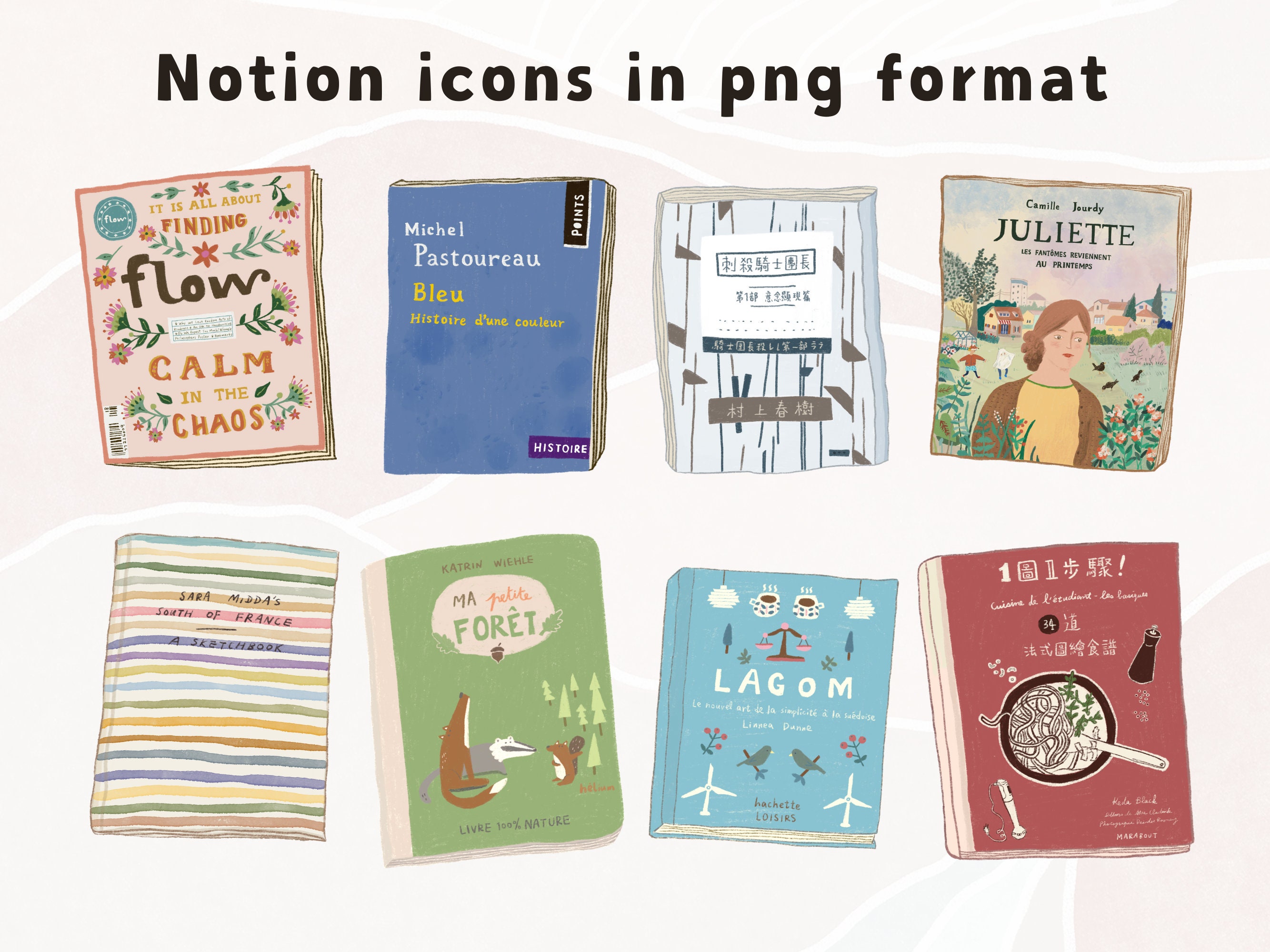 Notion Icons and Notion Covers for Notion Templates Book and Magazine ...