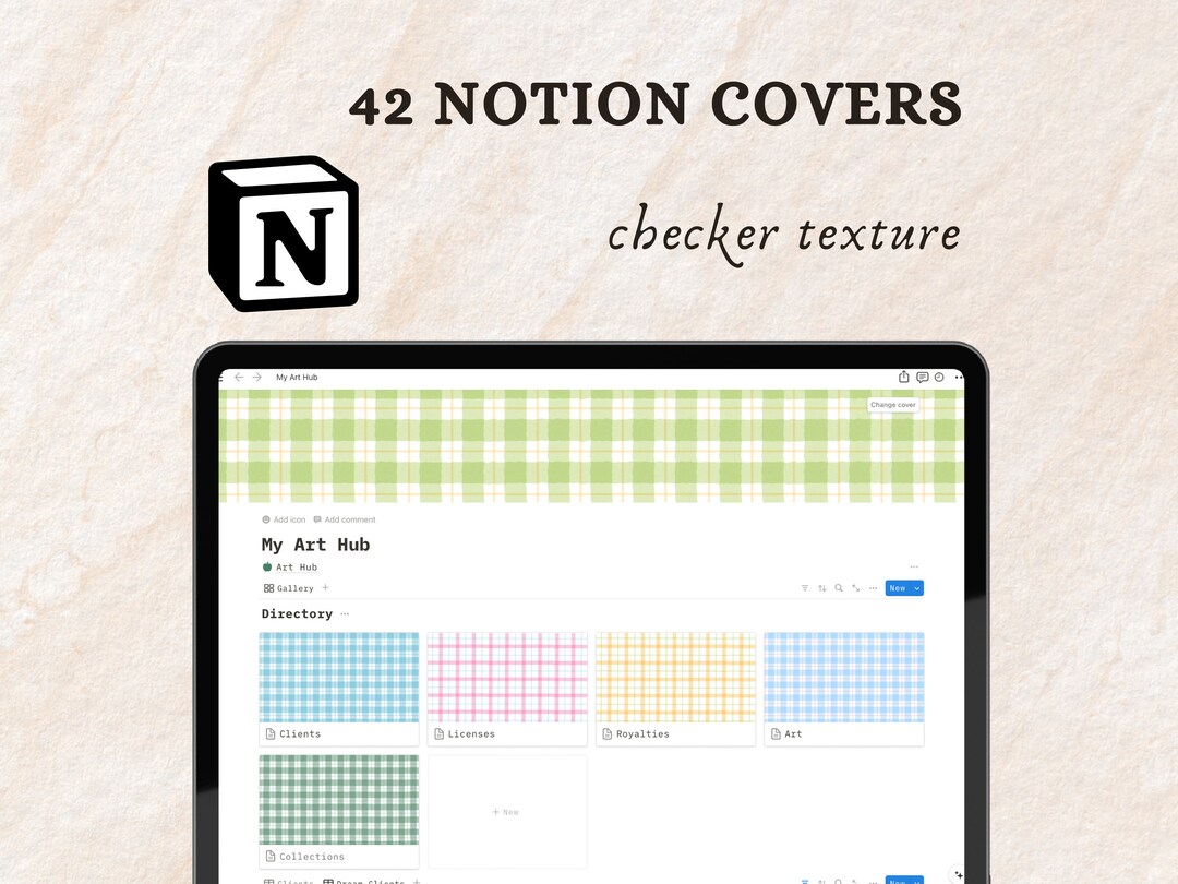 Checker Notion Covers｜aesthetic Notion｜checker Notion Covers for Notion ...