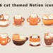 Cat Themed Notion Icons | 78 Notion Covers Pack｜aesthetic Notion｜cat ...