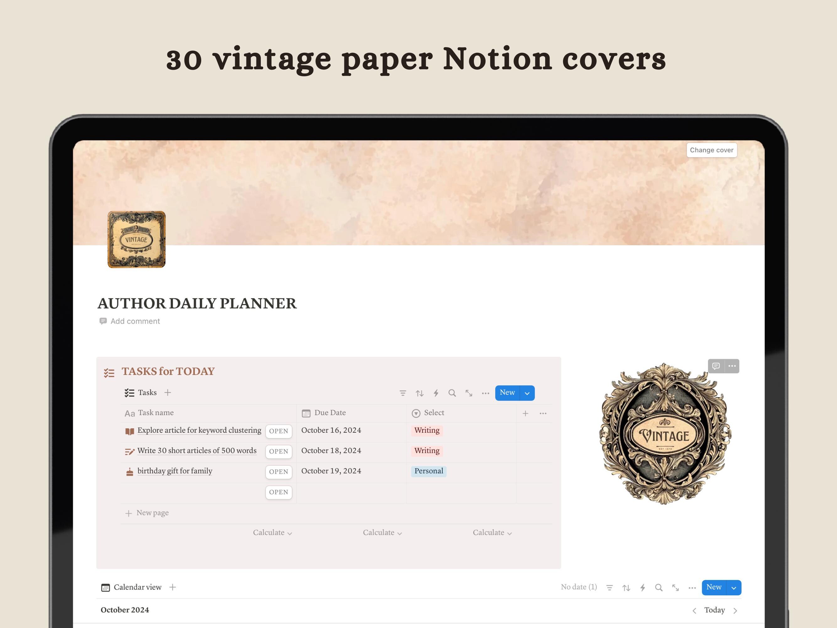 Vintage Label Notion Icons | Vintage Paper Notion Covers｜notion Icons ...