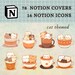 Cat Themed Notion Icons | 78 Notion Covers Pack｜aesthetic Notion｜cat ...