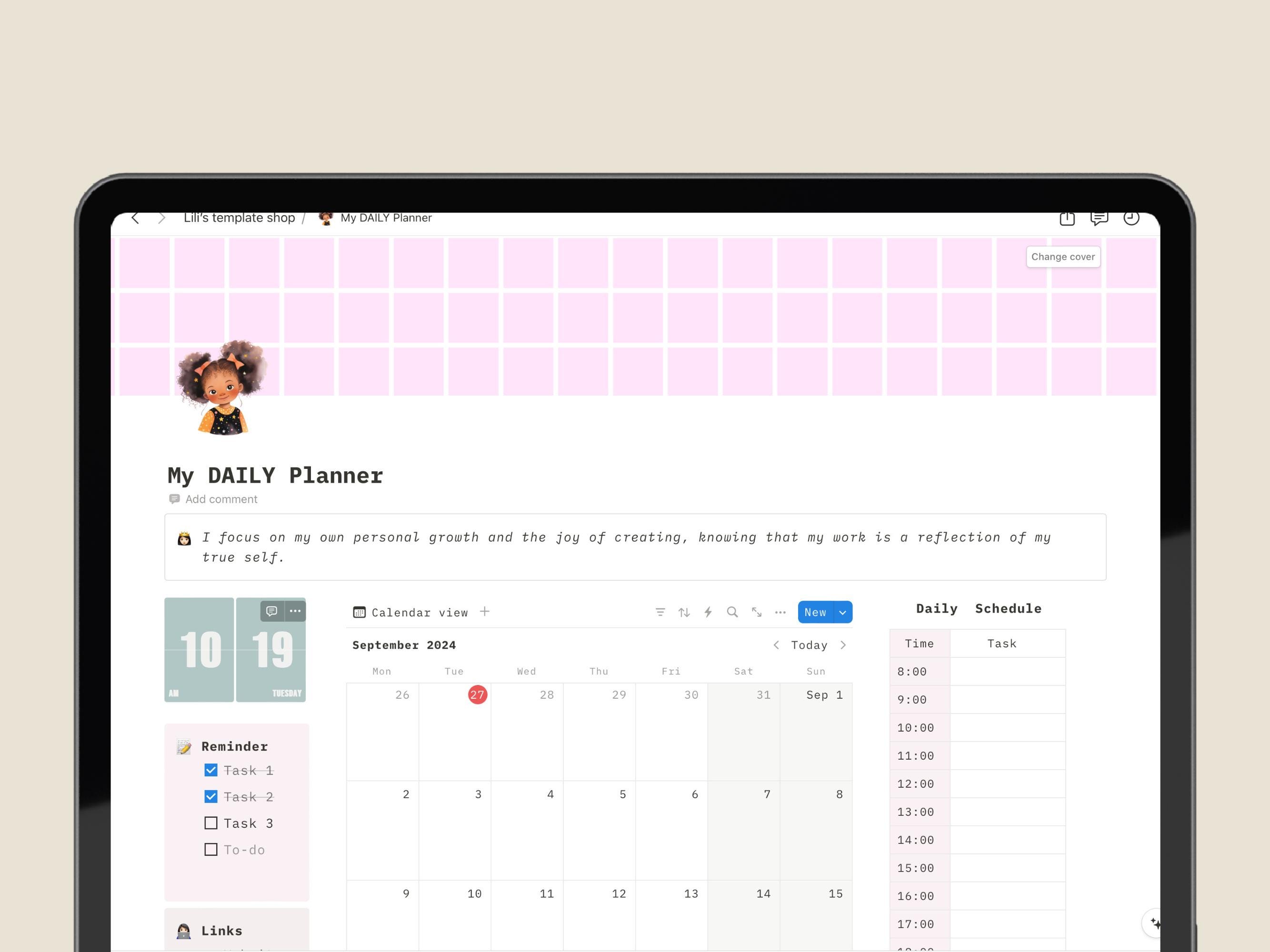 Cute Black Girls Notion Icons | Pastel Grid Notion Covers｜black Girl ...