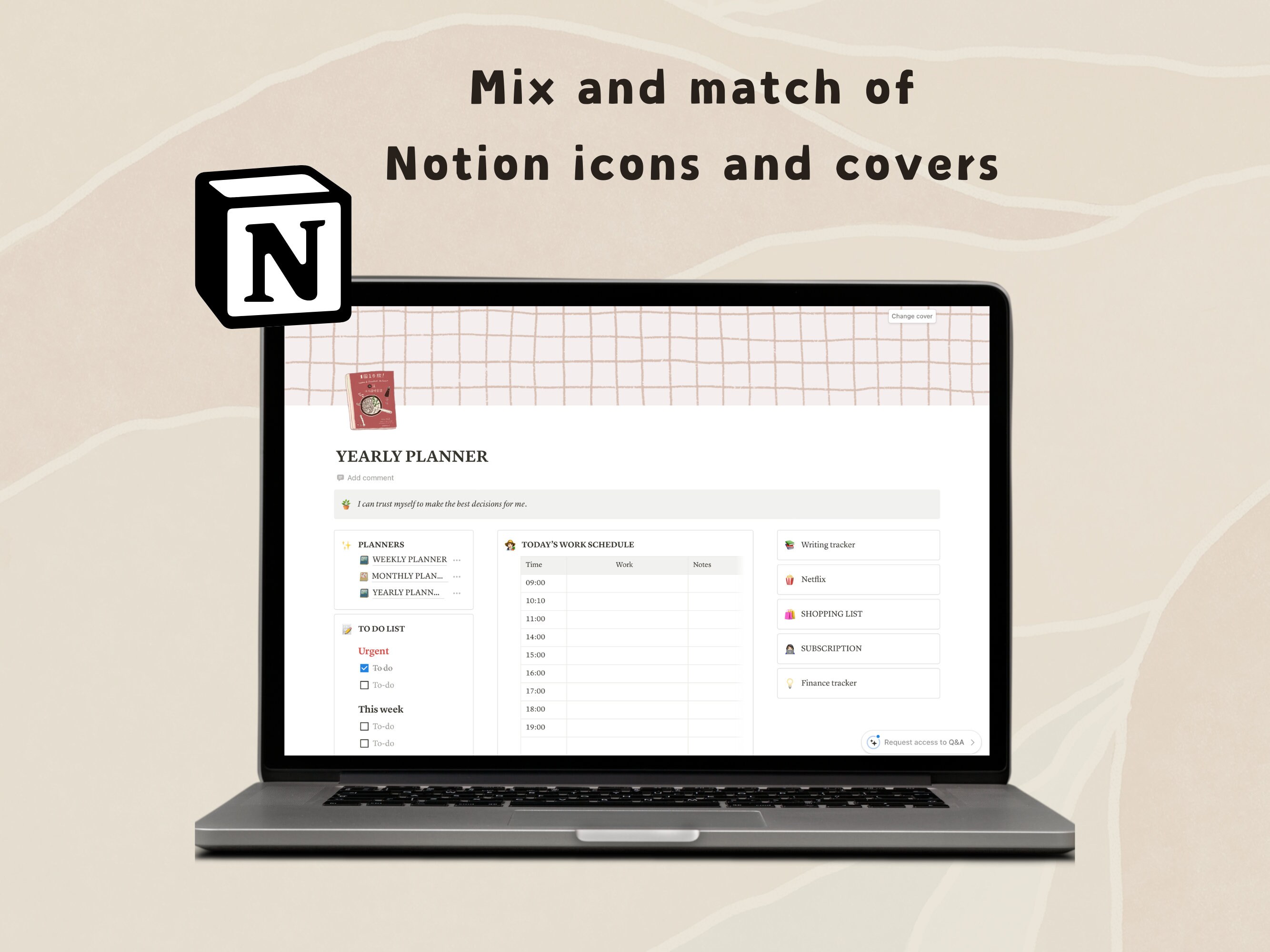 Notion Icons and Notion Covers for Notion Templates Book and Magazine ...