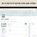 Hand Drawn Calendar Themed Notion Icons Watercolor Checker Notion ...