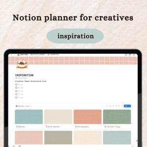 Notion Planner for Creatives | Notion Creative Planner｜notion Creative ...