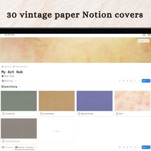 Vintage Paper Notion Covers for Notion Templates | Notion Covers for ...