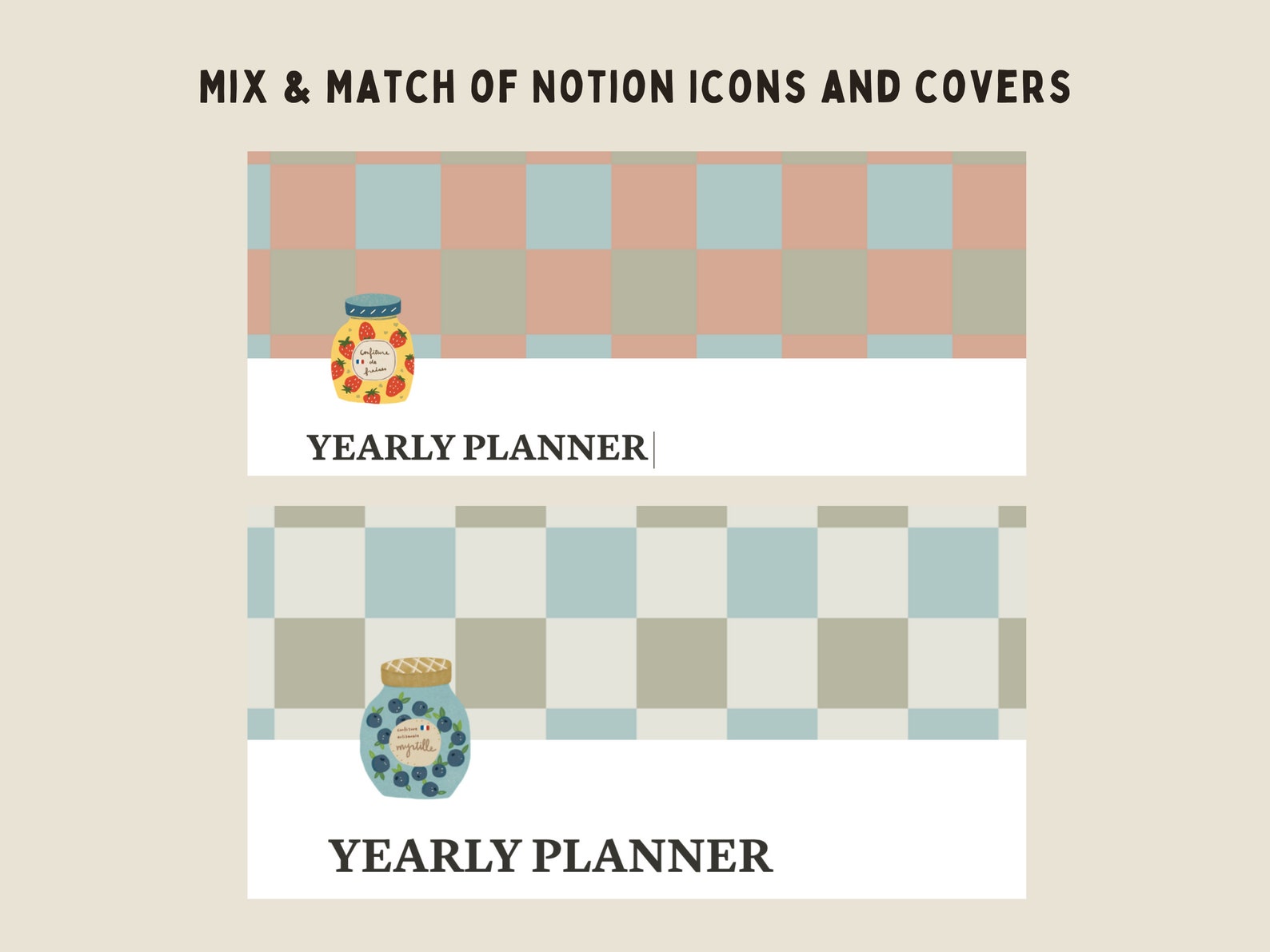Notion Icons and Notion Covers for Notion Templates | Hand Drawn Jam ...