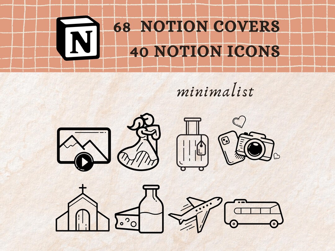 Minimalist Notion Icons | Polka Dots Notion Covers｜ Minimalist Notion ...