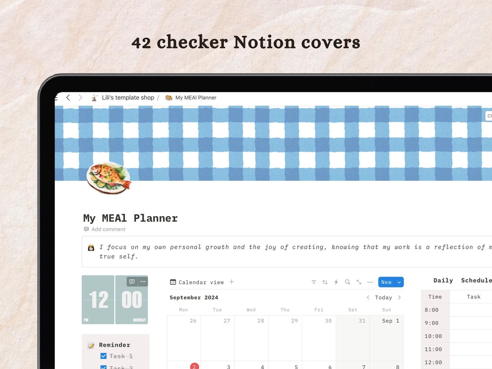 Food Notion Icons for Notion Wellness Journal | Checker Notion Covers ...