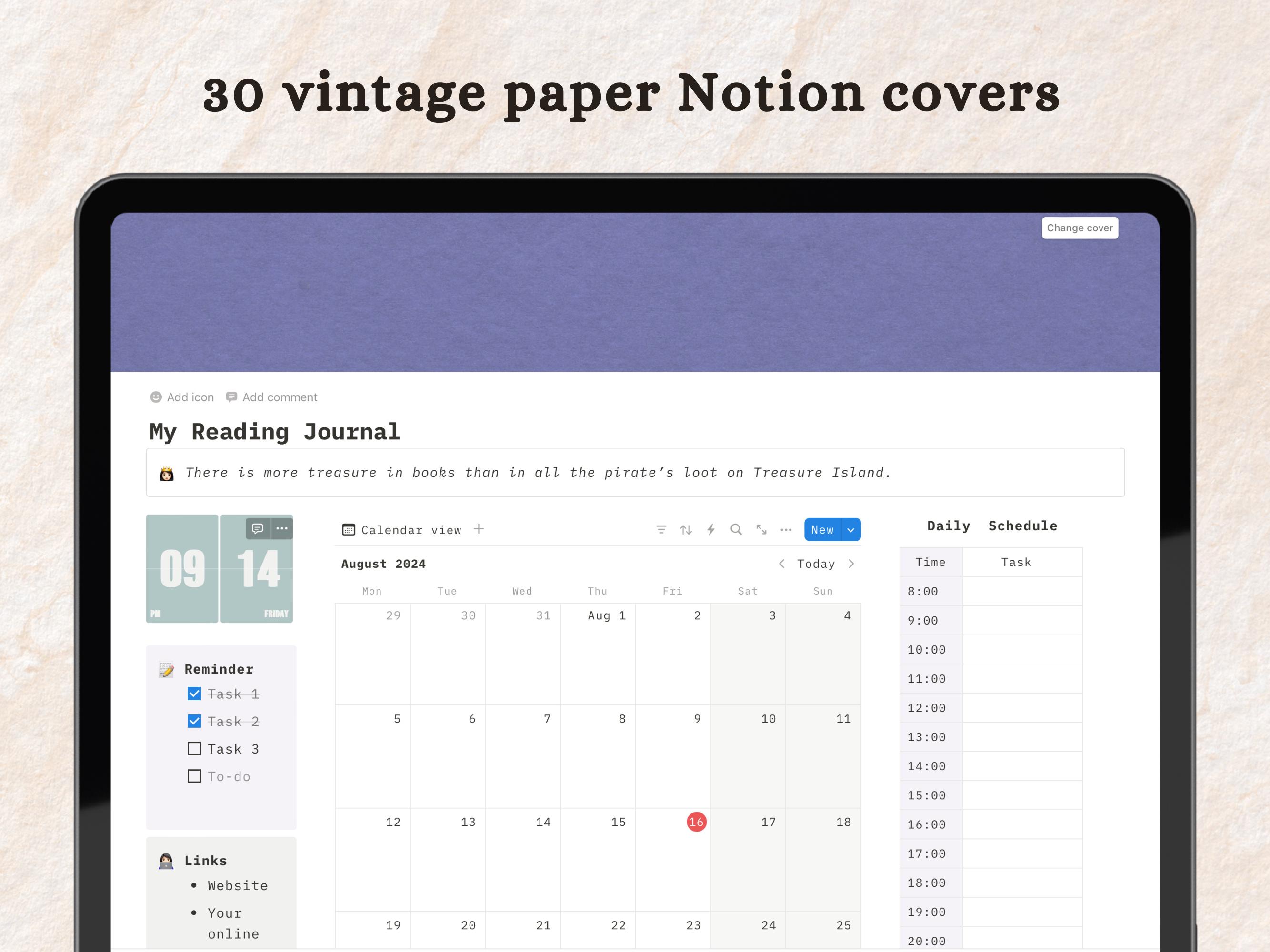 Vintage Paper Notion Covers for Notion Templates | Notion Covers for ...