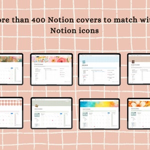 300+ Notion Icons and 400+ Notion Covers Bundle ｜notion Customization Bundle ｜notion Bundle ...
