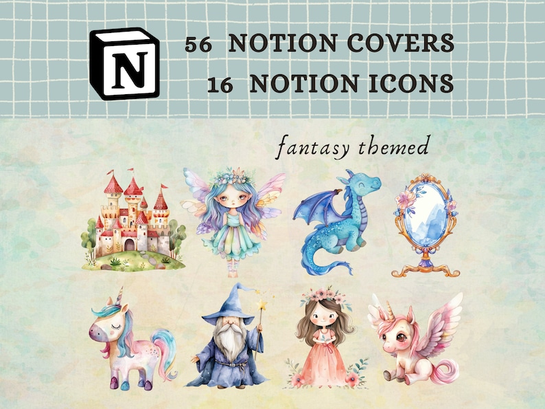 Fantasy Themed Notion Icons for Notion Fantasy Reading Journal｜fantasy ...