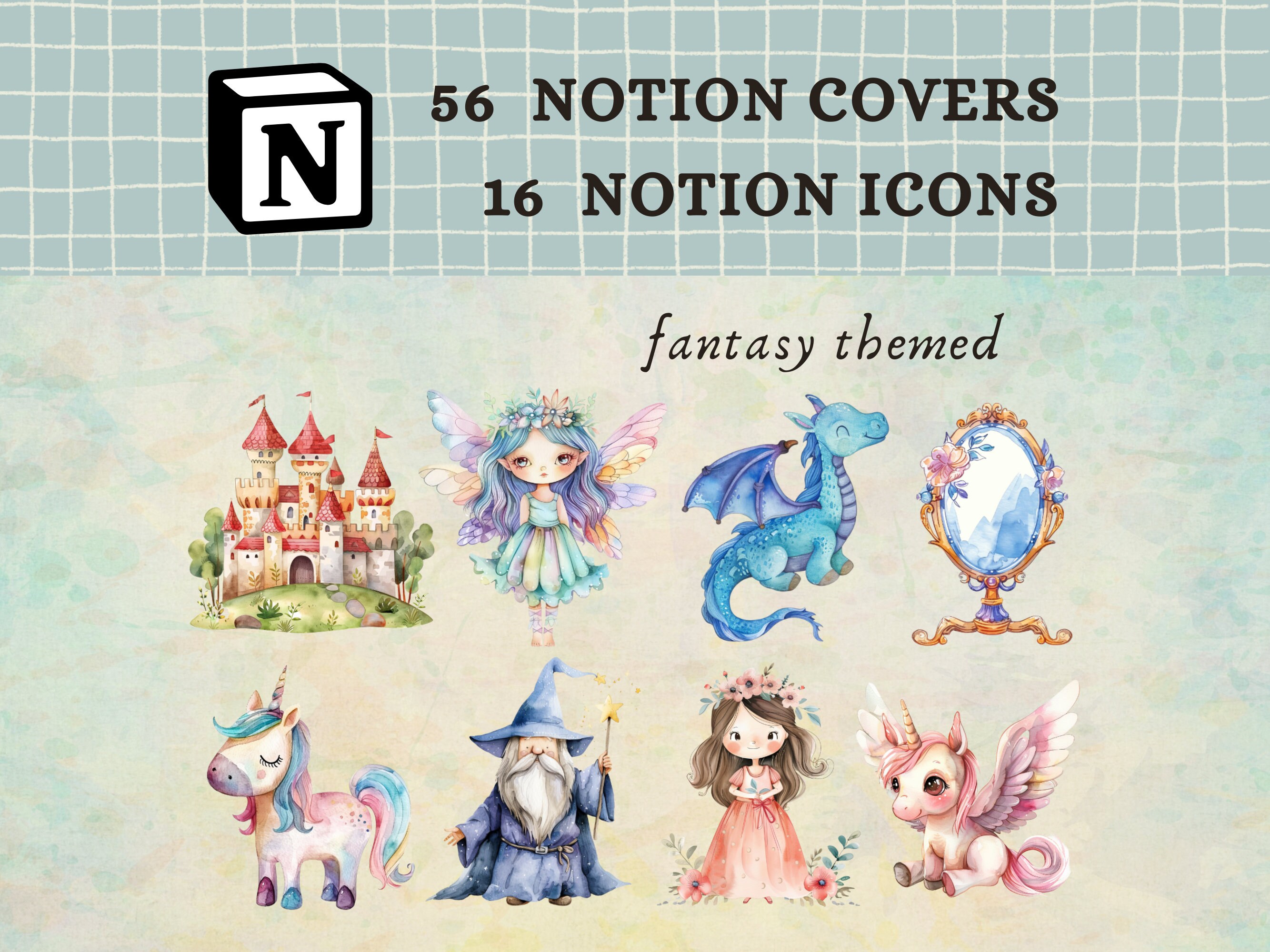 Fantasy Themed Notion Icons for Notion Fantasy Reading Journal｜fantasy ...