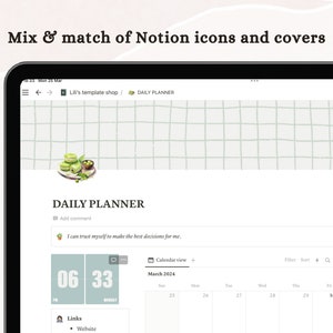 Matcha Tea Set Notion Icons for Notion Templates | 41 Checker Notion ...
