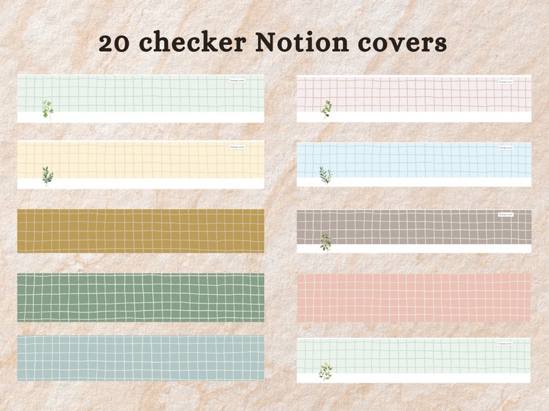 Notion Icons and Notion Covers for Notion Templates | 19 Plant Themed ...