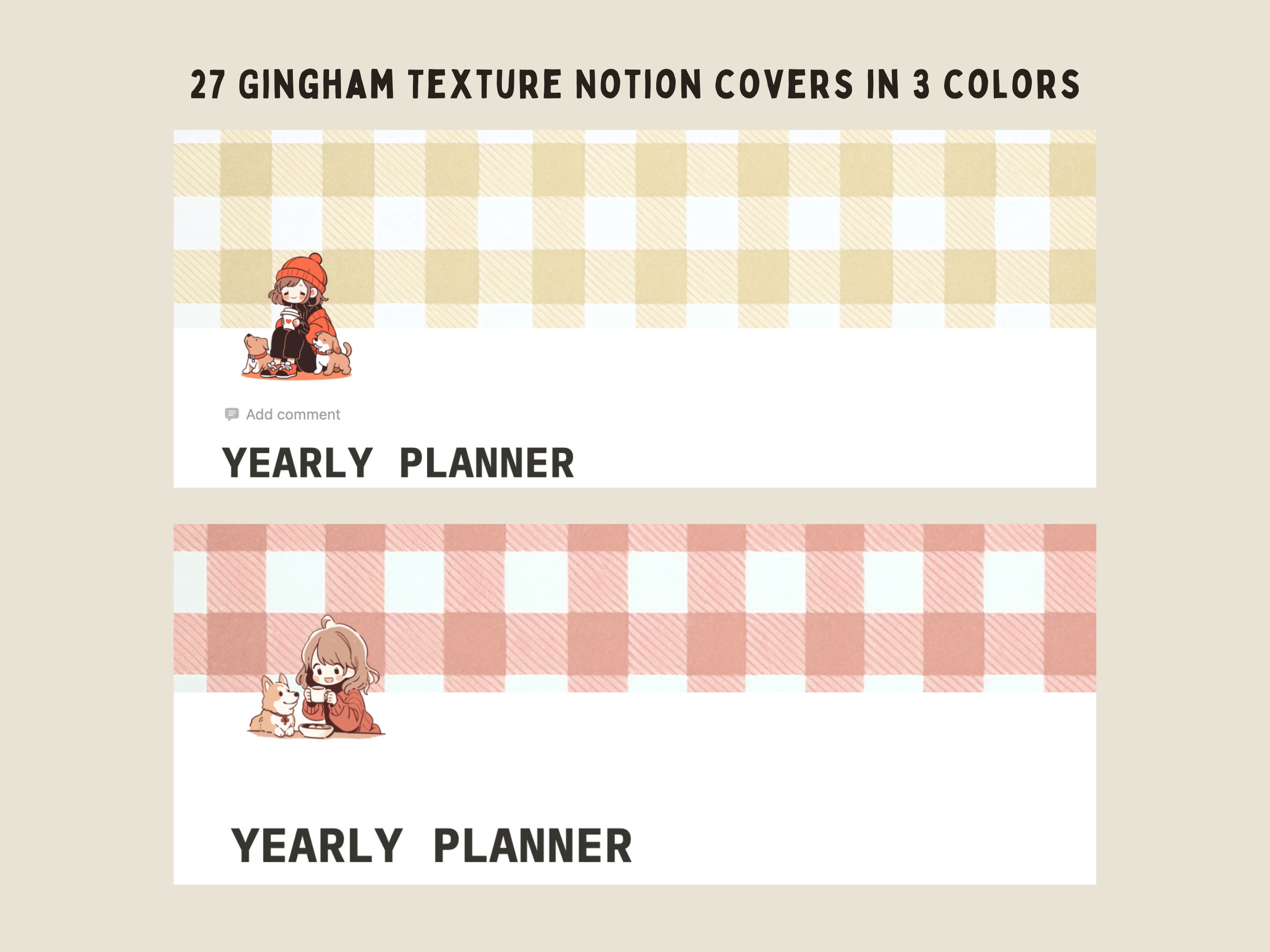 Notion Icons and Notion Covers for Notion Templates Dog Mom Themed ...