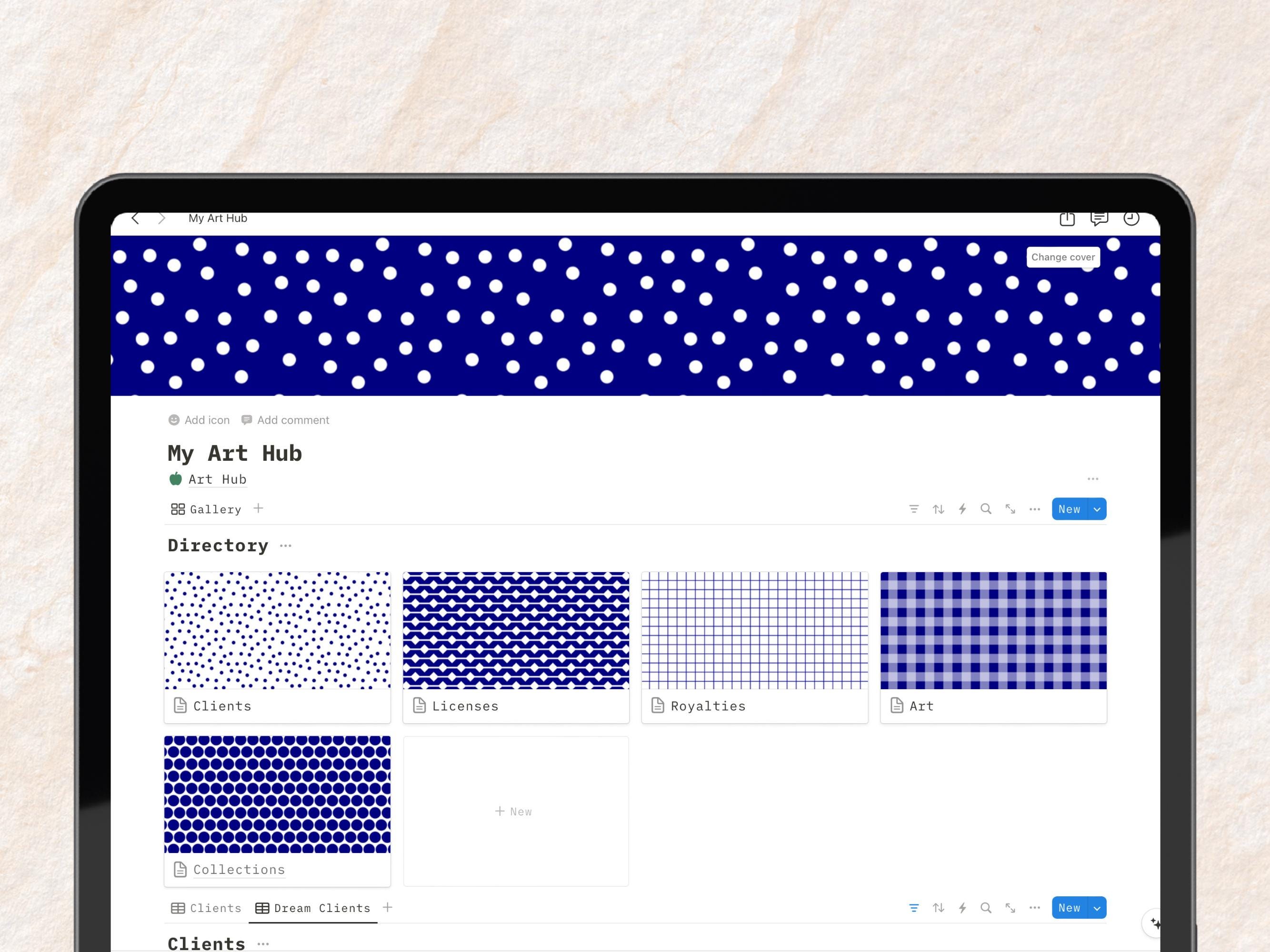Navy Blue Themed Notion Covers for Notion Art Hub｜aesthetic Notion｜navy ...
