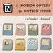 Hand Drawn Calendar Themed Notion Icons Watercolor Checker Notion ...