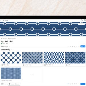 Navy Blue Themed Notion Covers for Notion Art Hub｜aesthetic Notion｜navy ...
