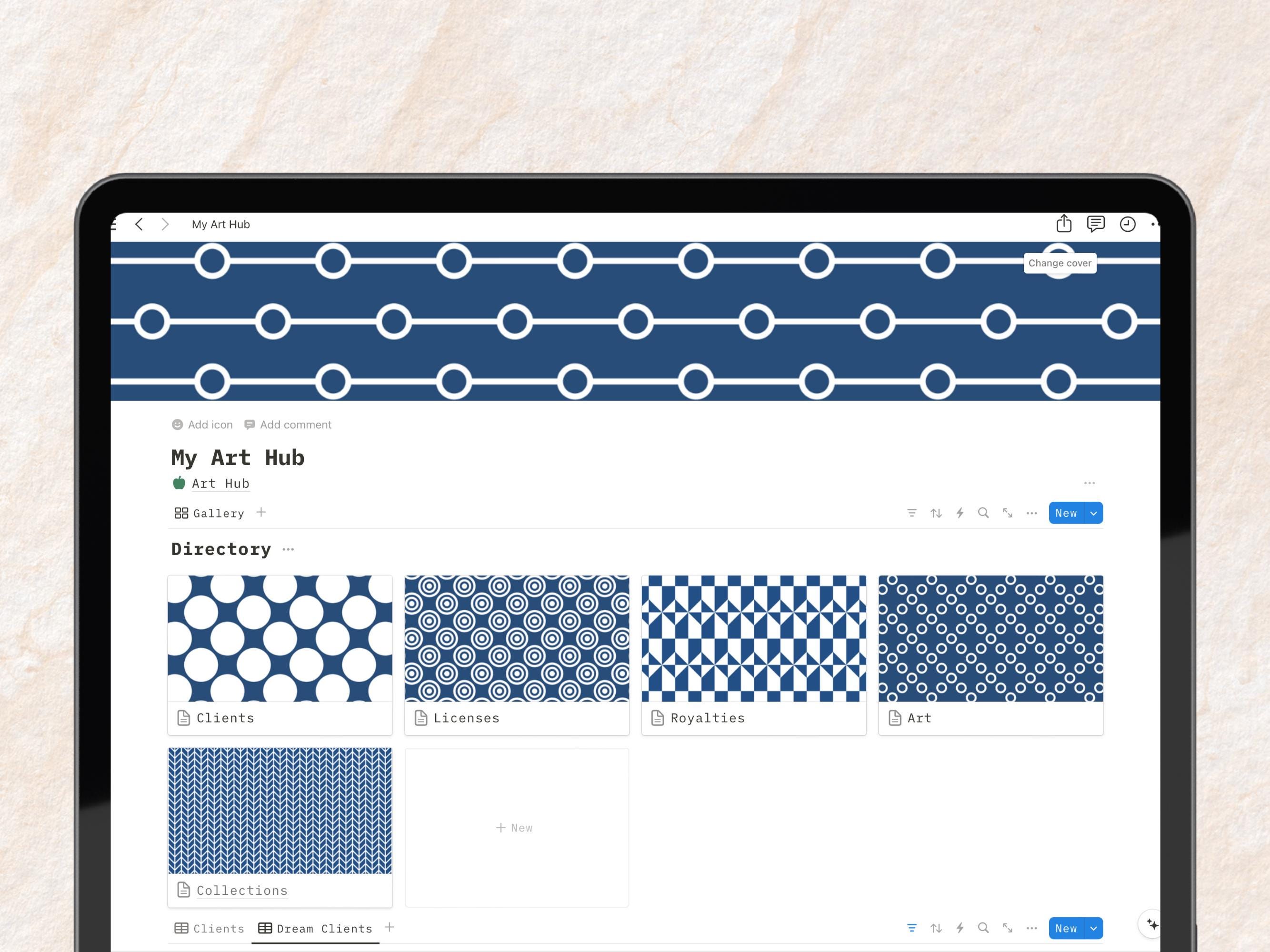 Navy Blue Themed Notion Covers for Notion Art Hub｜aesthetic Notion｜navy ...