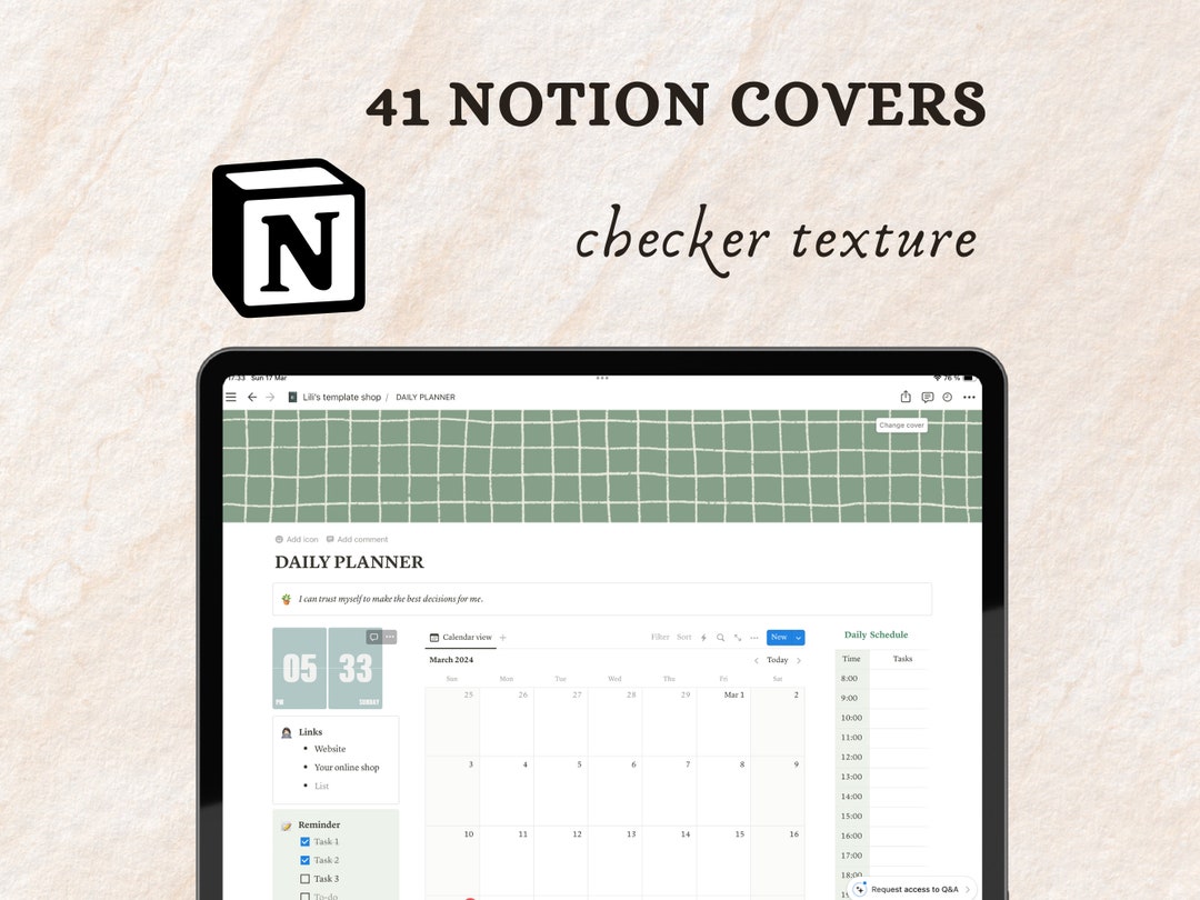 41 Checker Notion Covers｜aesthetic Notion｜checker Notion Covers for ...