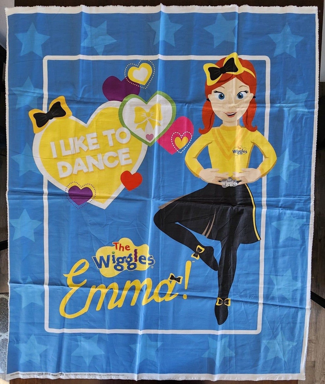Riley Blake Designs Wiggles Emma Dance Blue Fabric Panel - Etsy