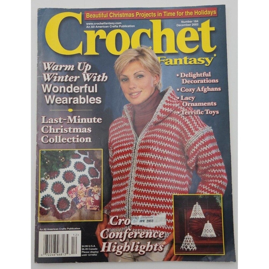Vintage Crochet Fantasy Pattern Magazine Issue 164 December 2002 - Etsy