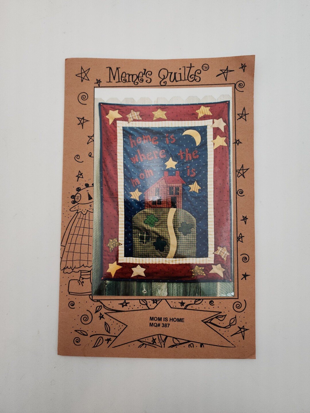 Meme's Quilts MQ 387 Mom is Home Applique Quilt Pattern 33.5 X 46 Uncut ...