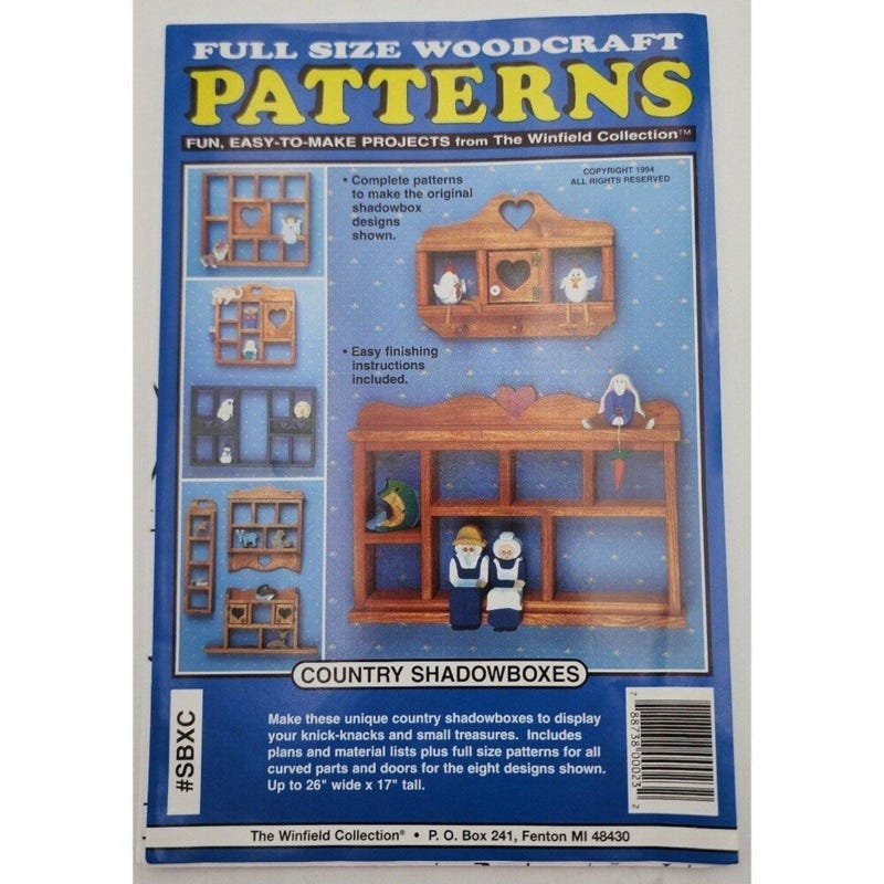 Winfield Woodcraft Patterns - Etsy