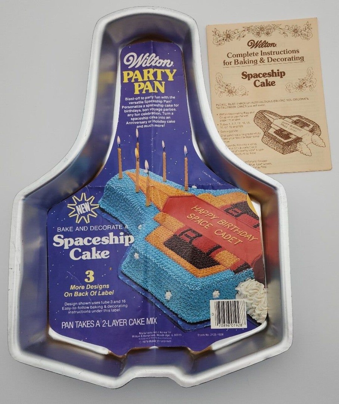 Vintage 1979 Wilton Space Ship Rocket Cake Pan 502-3584 Space Shuttle W ...