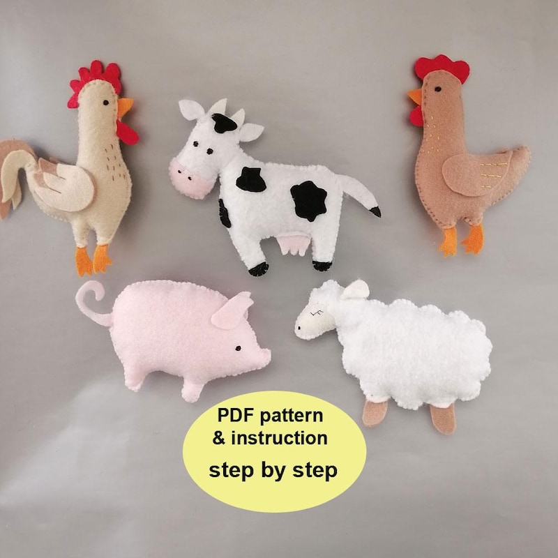 Felt Cow Pattern - Etsy