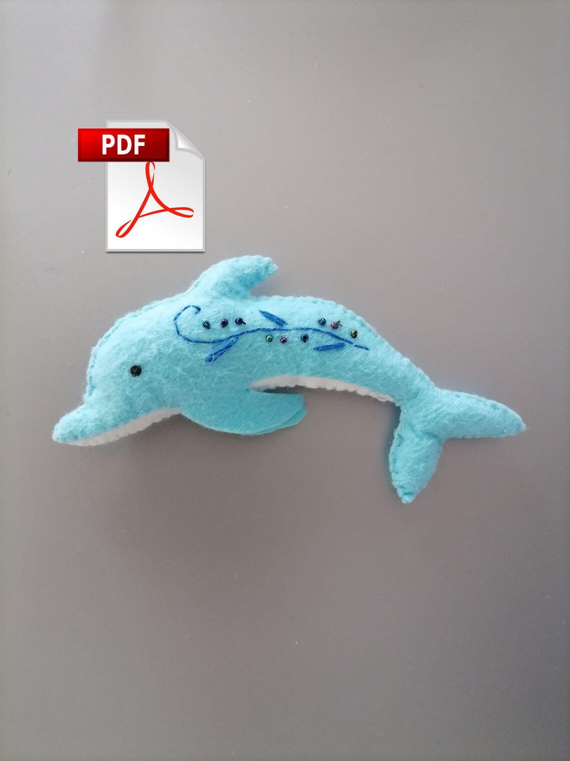 Dolphin Sewing PDF Pattern Felt, Ocean Animals Garland,sewing Easy ...
