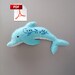 Dolphin Sewing PDF Pattern Felt, Ocean Animals Garland,sewing Easy ...