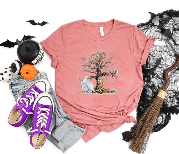 Halloween Haunted Tree Shirt, Vintage Halloween,Hallo… - Gem