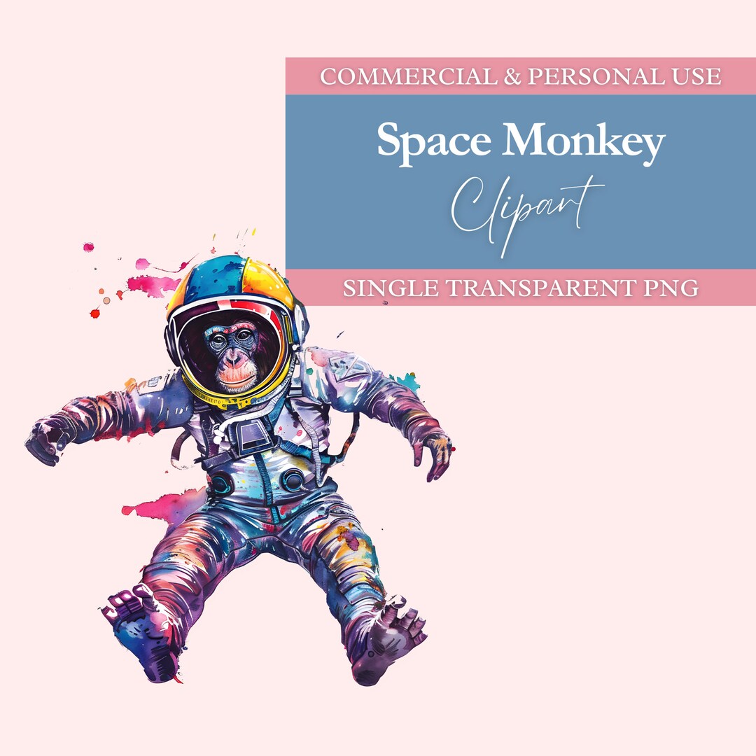 Space Monkey Clipart | Transparent PNG | Commercial Use Clip Art ...