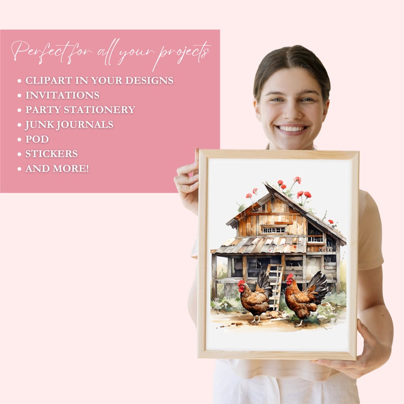 Rustic Chicken Coop Clipart Transparent PNG Commercial Use Clip Art ...